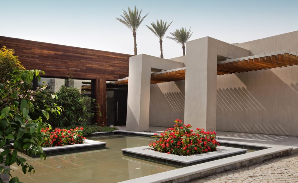 Beautiful Egyptian villa with Techniclic wood cladding system · Vetedy