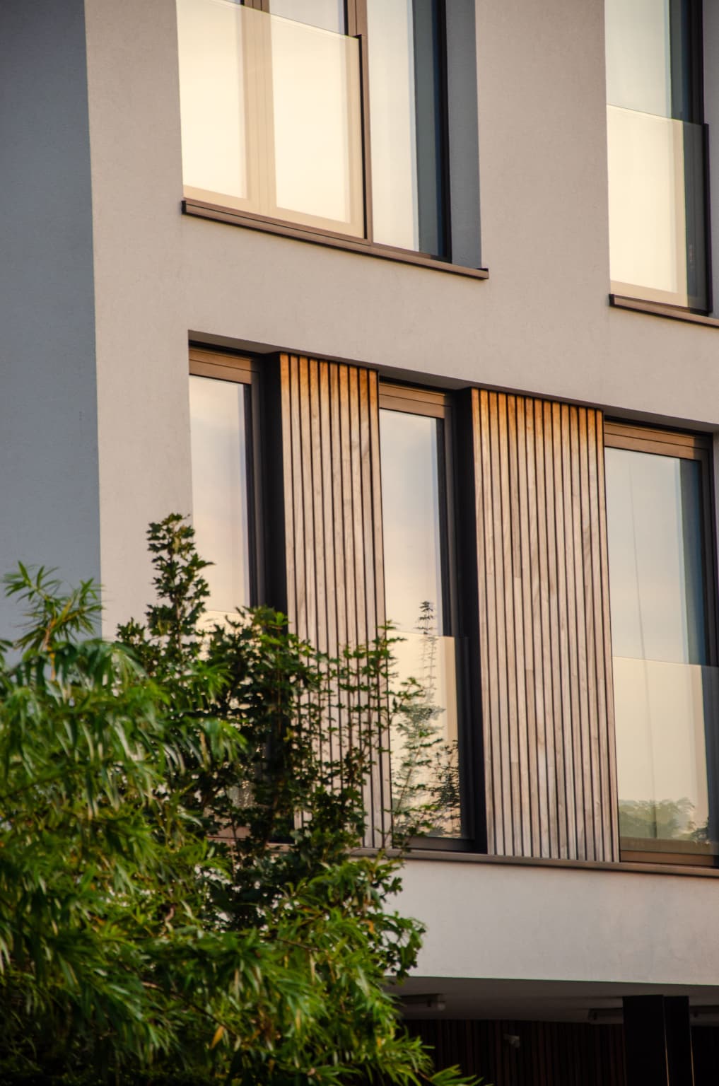 Invisible fixing for solid wooden cladding - From Belgium - Exotic wood