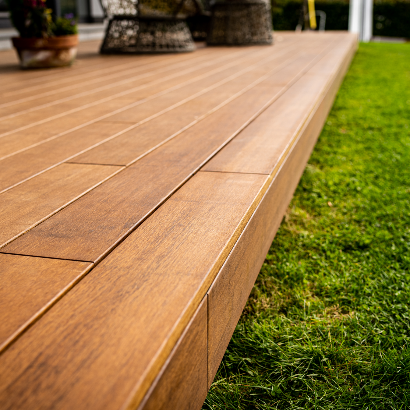 High quality wood decking · invisible fixation· Technideck · Vetedy